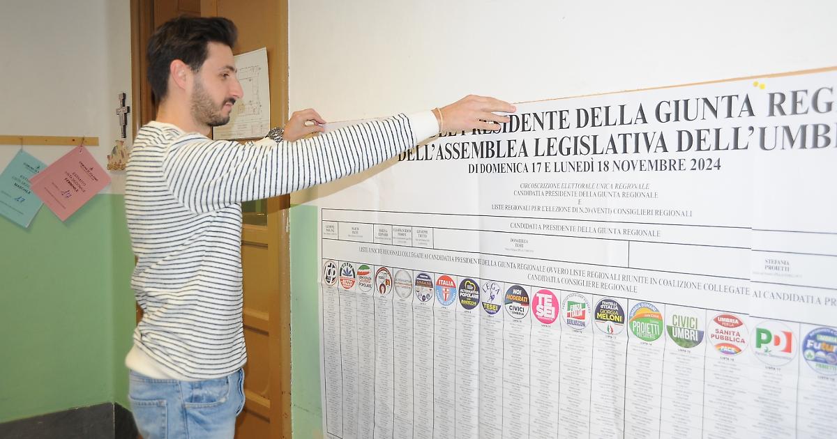 Elezioni regionali 2024, aperti i 1.000 seggi: Umbria al voto. Chiamati ...