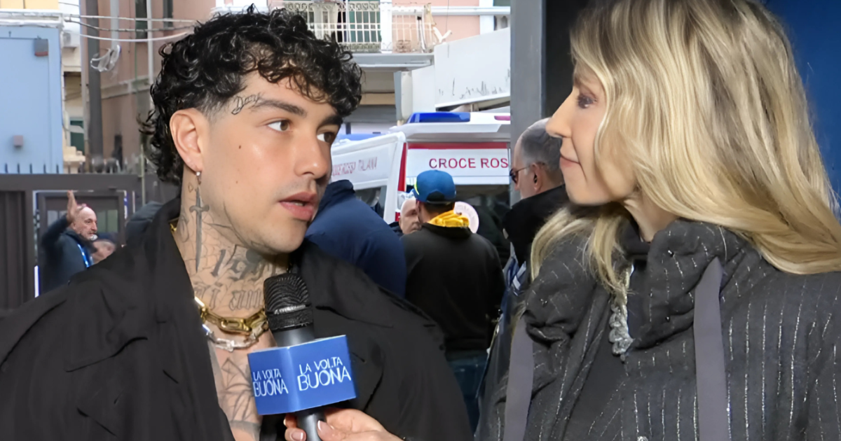 Tony Effe in collegamento su Rai 1 lunedì 10 febbraio per parlare dell ...