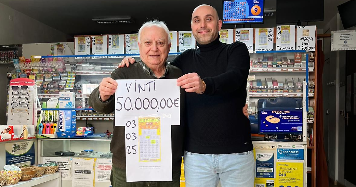 Gubbio, vince 50 mila euro con il Maxi Miliardario. Festa alla ...