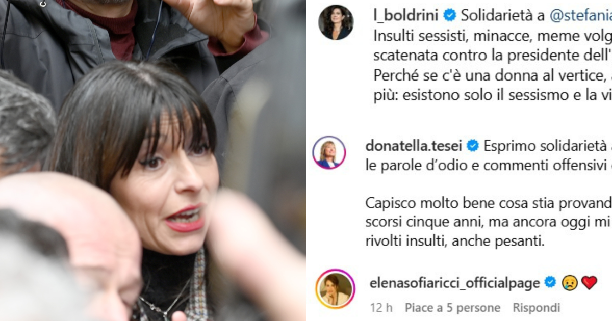 Insulti sessisti, boom di messaggi di solidarietà e vicinanza a ...