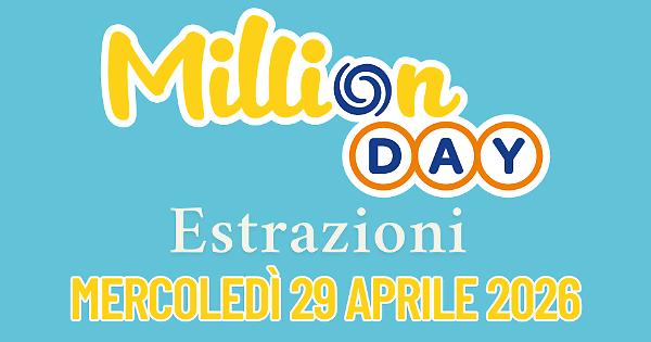 Million Day e Million Day Extra, le estrazioni di oggi mercoledì 29 ...